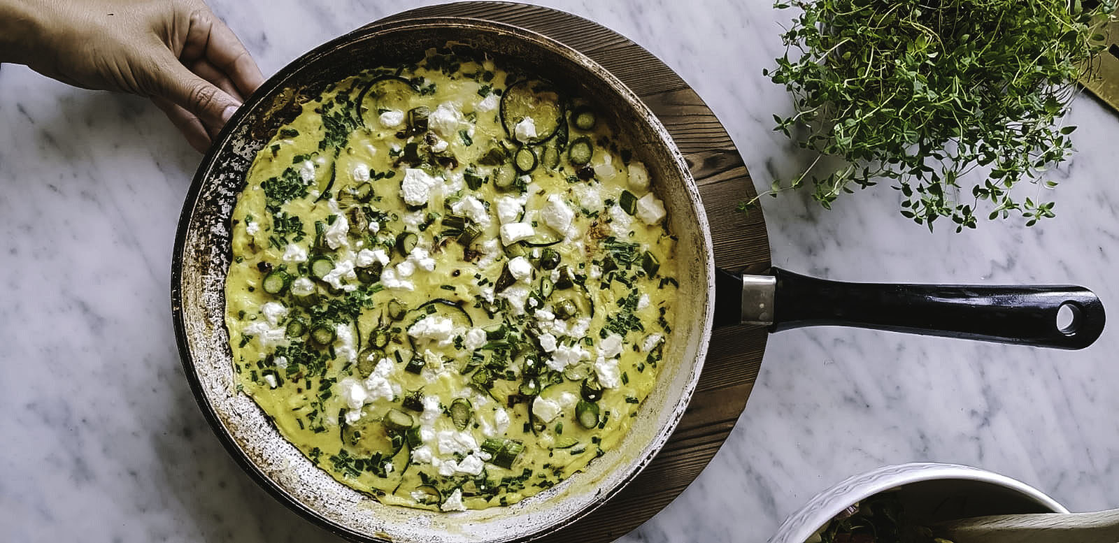 Summer Omelette Baked With Zucchini And Chives – Food Pharmacy